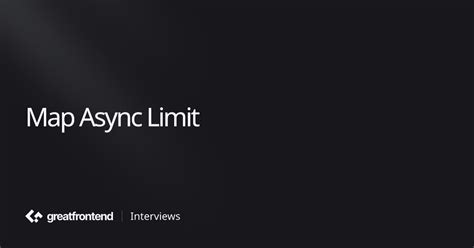 Map Async Limit Javascript Interview Questions With Solutions