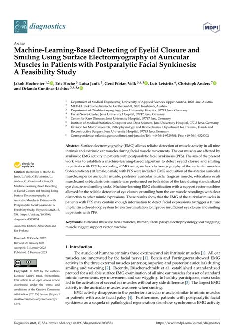 Pdf Machine Learning Based Detecting Of Eyelid Closure And Smiling Using Surface
