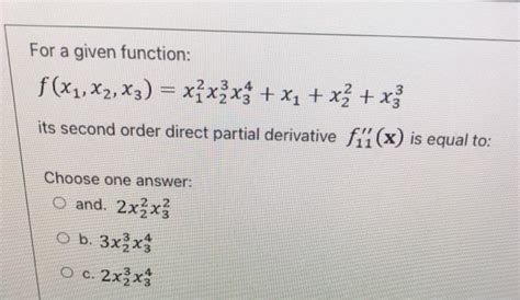 Solved For a given function f x1 x2 x3 x x x x1 xź Chegg com