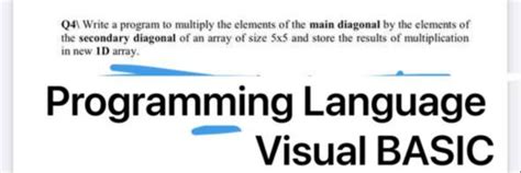 solved q41 write a program to multiply the elements of the
