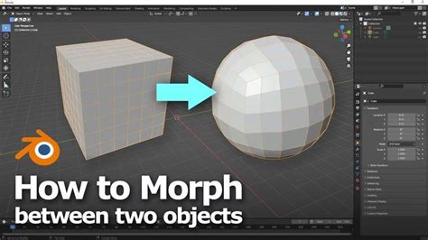 Blender Morph Between Two Objects Tutorial