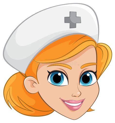 A Smiling Nurse Character Stock Vector Illustration Of Professional