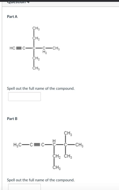 Solved Ocslium Part A Che Ch2 Hc C C C Ch Hz Ch2 сн Spell