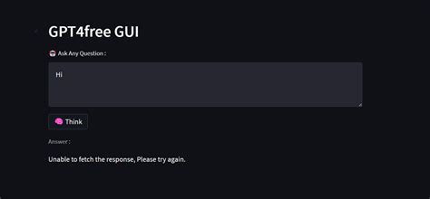 Unable To Fetch The Response Please Try Again · Issue 216 · Xtekky