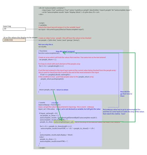 Autocomplete Using Javascript How Is The Value Passed Stack Overflow