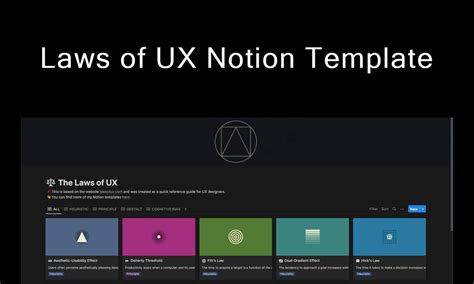 Laws Of Ux Notion Template