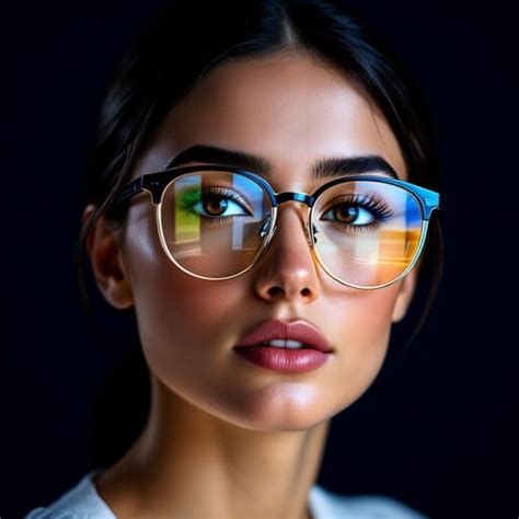 Free Glasses Catch Light Image Eyewear Glasses Portrait Download At Stockcake