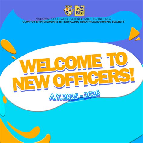 🎉 Presenting The New Chips Officers For Sy 20252026 🎉 A Brand New
