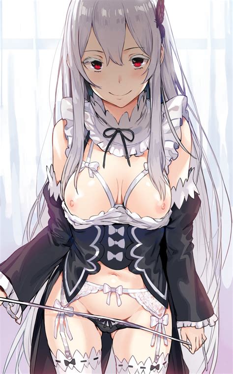 Rule 34 Alternate Costume Black Panties Breasts Butterfly Hair