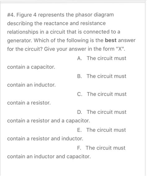 Solved Figure 4 Represents The Phasor Diagram Describing The Chegg Com