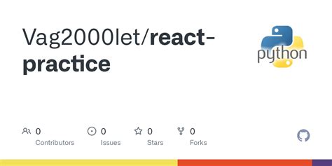 Github Vag2000letreact Practice