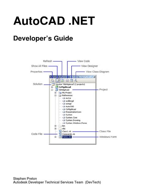 Autocad Net Developers Guide1 Pdf Visual Basic For Applications C Sharp Programming