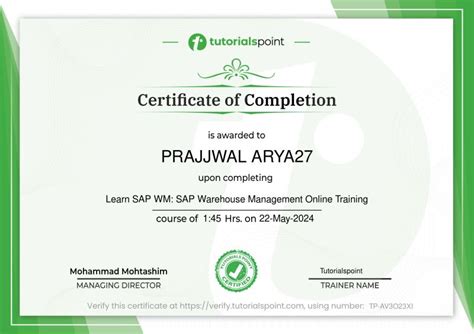 completed sap warehouse management course prajjwal arya posted on the topic linkedin