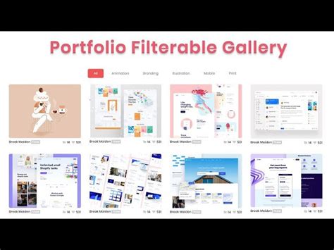 Free Video Portfolio Filter Image Gallery Using HTML CSS And JQuery Lightbox Effect From