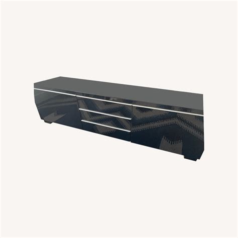 Ikea Black Media Console Aptdeco