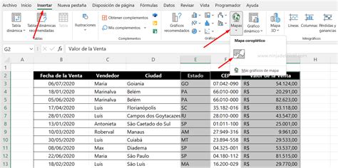 cómo crear un mapa de la ciudad en excel ninja del excel