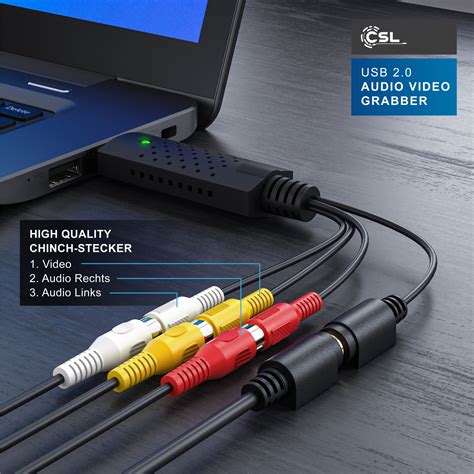 Csl Usb 20 Audiovideo Grabber Mit Honestech Vhs To Dvd Se Software Ebay