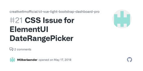 Css Issue For Elementui Daterangepicker · Issue 21 · Creativetimofficialct Vue Light Bootstrap