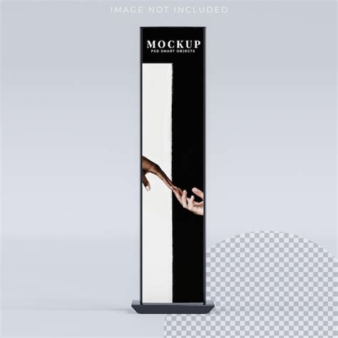 광고 포스터 광고판 홍보를 위한 빈 표지판 디자인 템플릿 모크업 디스플레이 프리미엄 Psd 파일