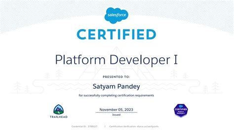 Satyam Pandey On Linkedin Salesforcepd1 Certifieddeveloper Innovationunleashed