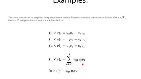 2 2 5 Einstein Summation Convention Youtube