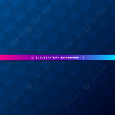 3d Geometric Cube Seamless Pattern Blue Background Design Structure Presentation Background