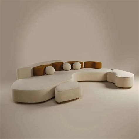 21st Century Modular Mood Sofa Cotton Velvet Artistic Furniture Sofa Furniture Sofa Cotton
