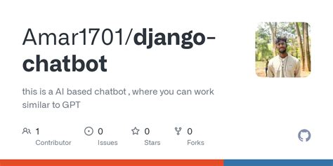 Github Amar1701django Chatbot This Is A Ai Based Chatbot Where