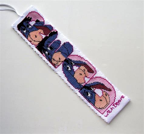 Designer Stitches Disney Read With Eeyore Bookmark Cross Stitch