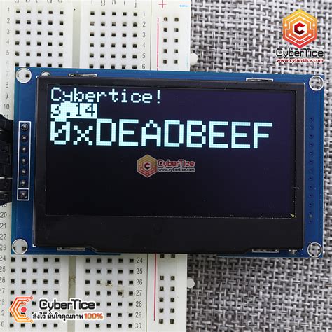สอนใช้งาน Esp32 จอแสดงผล Oled 128x64 แบบ I2c Spi ขนาด 2 42นิ้ว ขาย