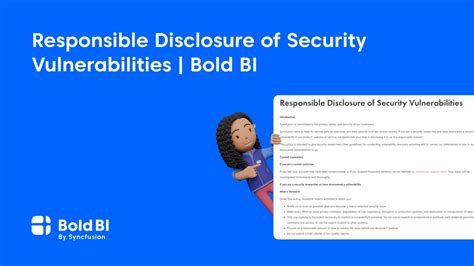 responsible disclosure of security vulnerabilities bold bi