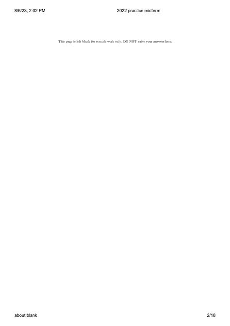 Solution 2022 Practice Midterm Convolutional Neural Networks For Visual Recognition Cs 231n