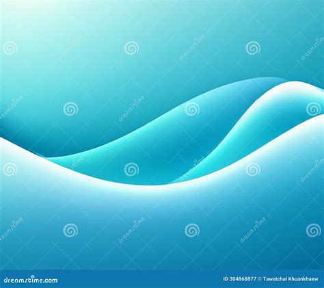 Abstract Smooth Blue Wave Mesh Gradient Background Design Soft Blue