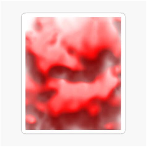 Abstract Red Blobs Sticker By Corbitron Redbubble