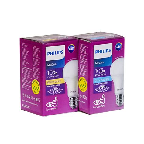Philips 10w E27 หลอดไฟแอลอีดีฟิลิปส์ Led รุ่น Mycare ของแท้ มีประกัน