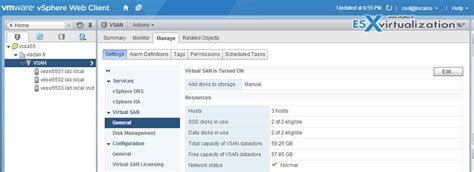 Vmware Vsan Configuration Steps With Nested Esxi Hypervisors Esx Virtualization
