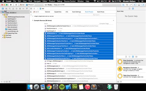 Ios Error In Jsqmessagesh Stack Overflow