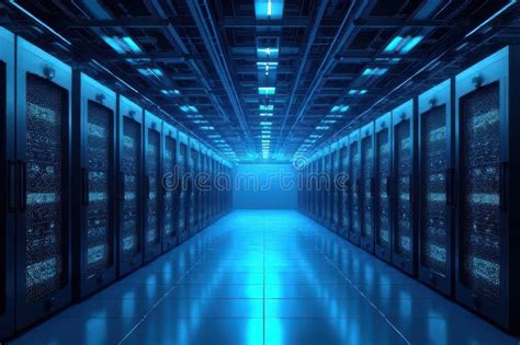 Data Center Infrastructure Visualization Stock Illustration Illustration Of Equipment Data