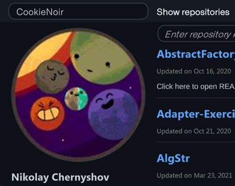 Github Repositories Viewer By Cookienoir