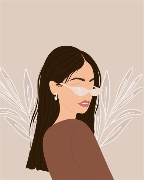 Bad Girl Illustration Woman Illustration Girl With Sunglasses