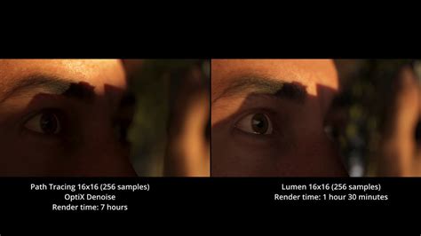 Path Tracer Vs Lumen Metahuman Close Up Unreal Engine 53 Runrealengine5