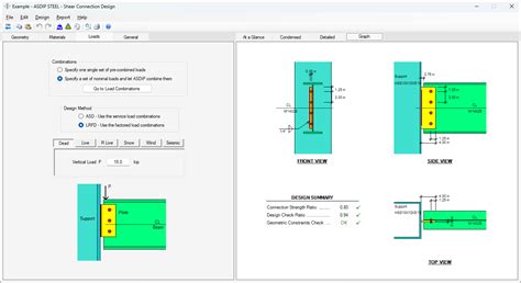 Hss Shear Connection Example Using Asdip Steel Software