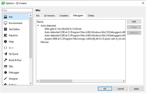 Gnu Gdb Debugger Type Not Recognized Problem Qt Forum