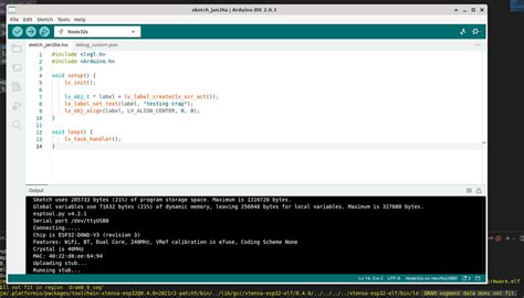 Simple Lvgl Compiles For Arduino Ide Not Platformio Espressif32 Platformio Community