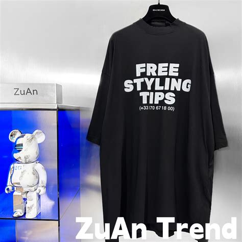 เสื้อยืดแขนสั้น พิมพ์ลาย Balenciaga Show Style Styleing Hotline