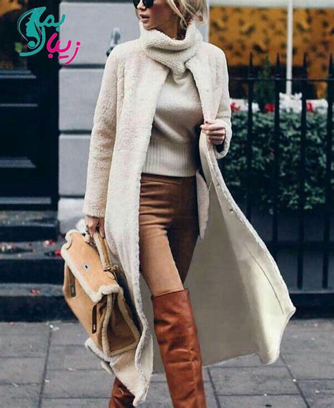 تیپ زمستانی دخترانه ایرانی زیبا بمان