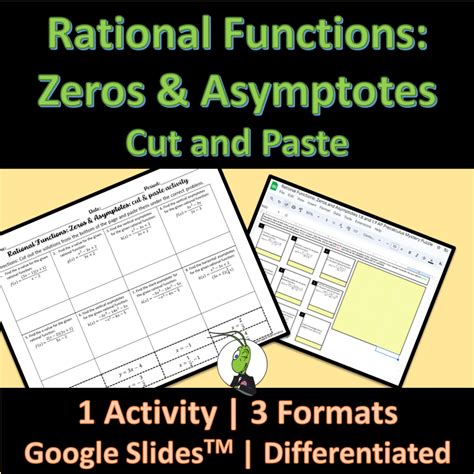 Rational Functions Cut And Paste Google AP Precalculus And Made By Teachers