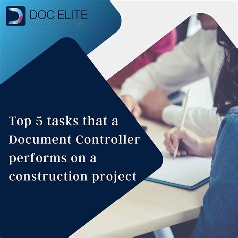 Top 5 Tasks That A Document Controller Performs On A Construction Project