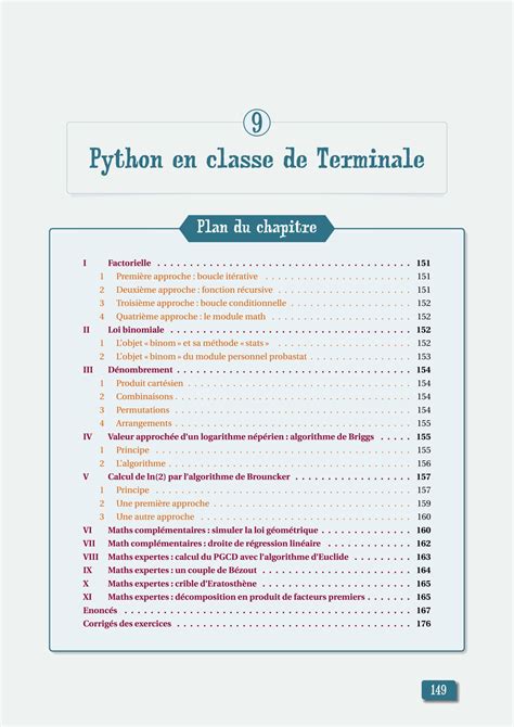 Python en mathématiques au lycée Édition Mathweb fr