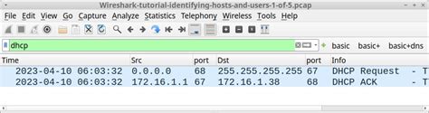 Wireshark Tutorial Identifying Hosts And Users